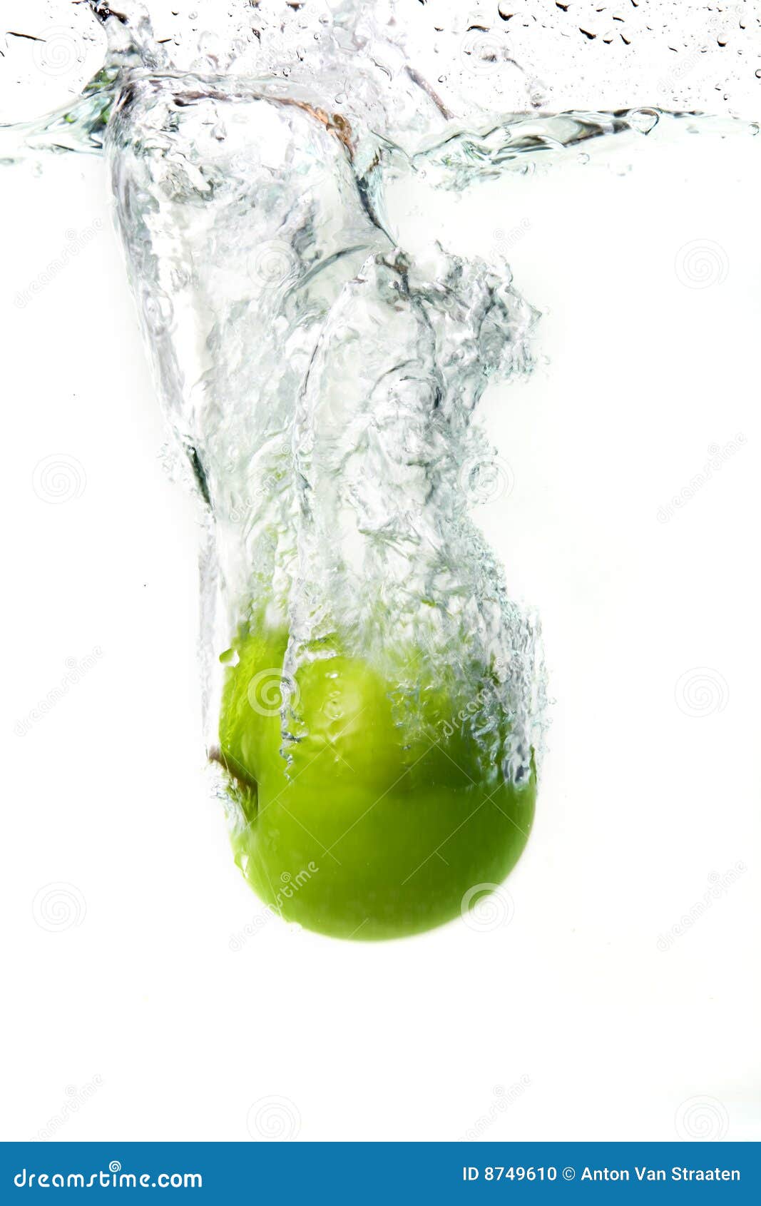 Apple Splash stock photo. Image of appetizing, water, fall - 8749610