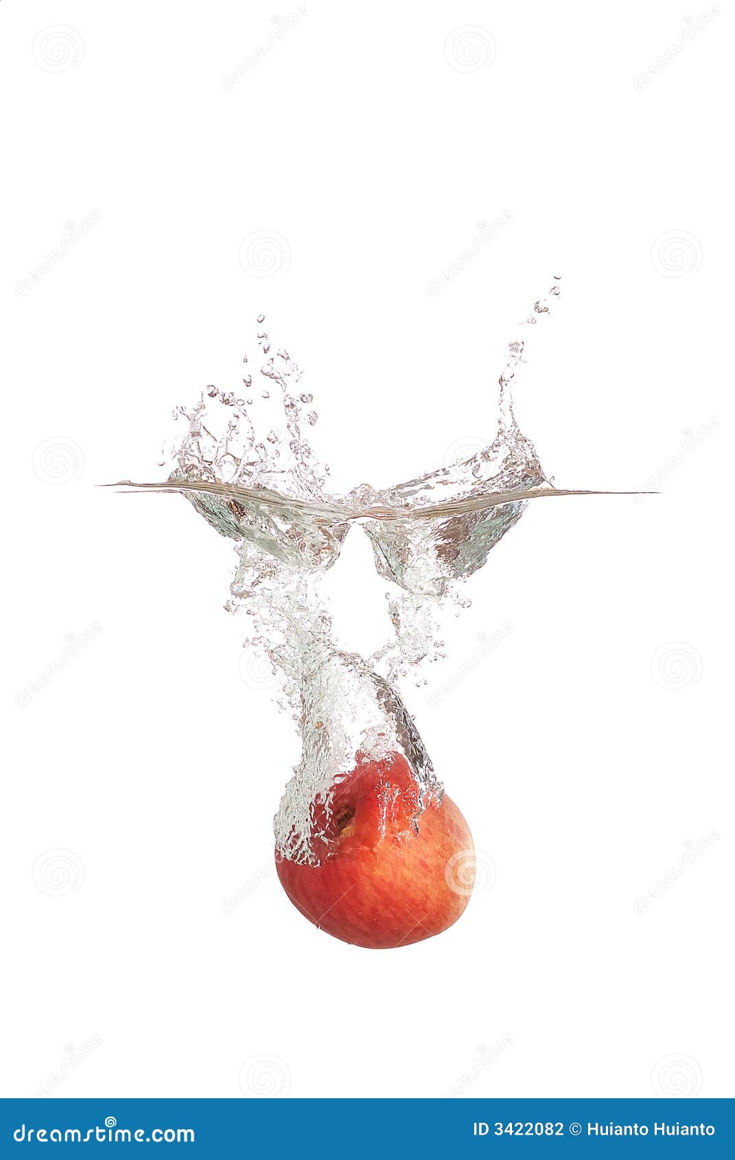 Apple splash into water stock photo. Image of clear, liquid - 3422082