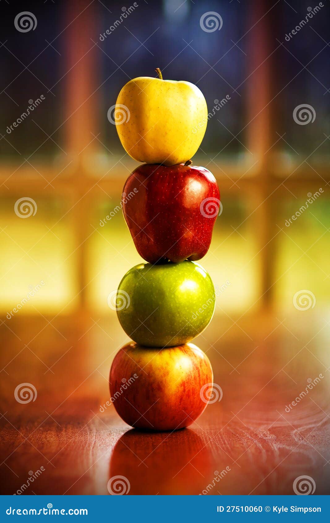 Apple Stack stock photo. Image of green, stack, desk - 27510060