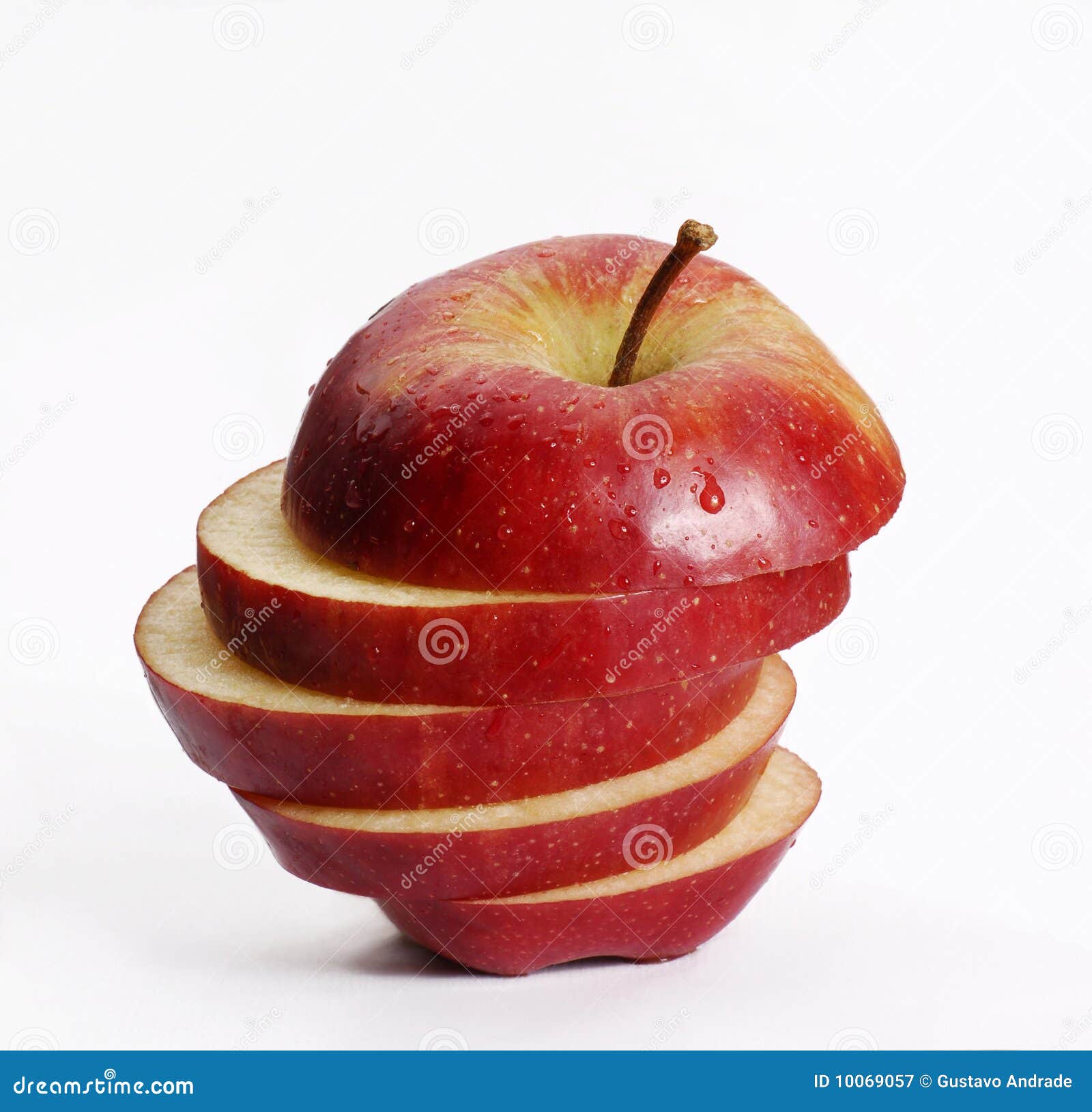 Apple stacks. stock image. Image of domestic, single - 10069057