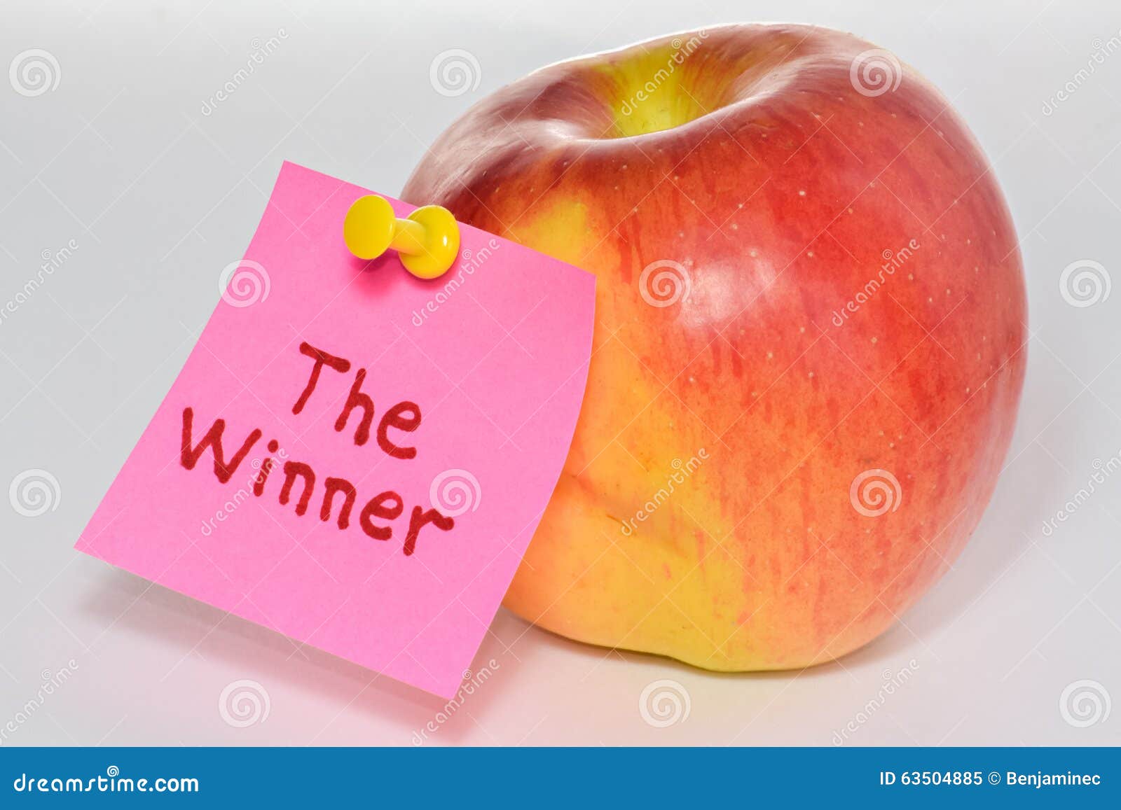 Apple and sticker stock image. Image of ripe, healthy - 63504885