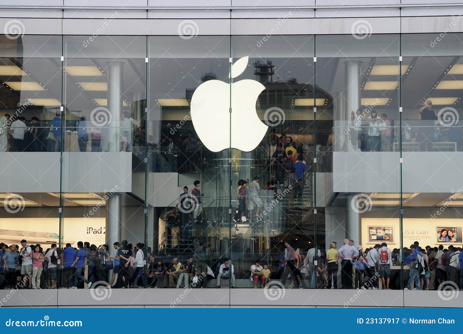 Apple store in Hong Kong editorial photography. Image of logo - 23137917