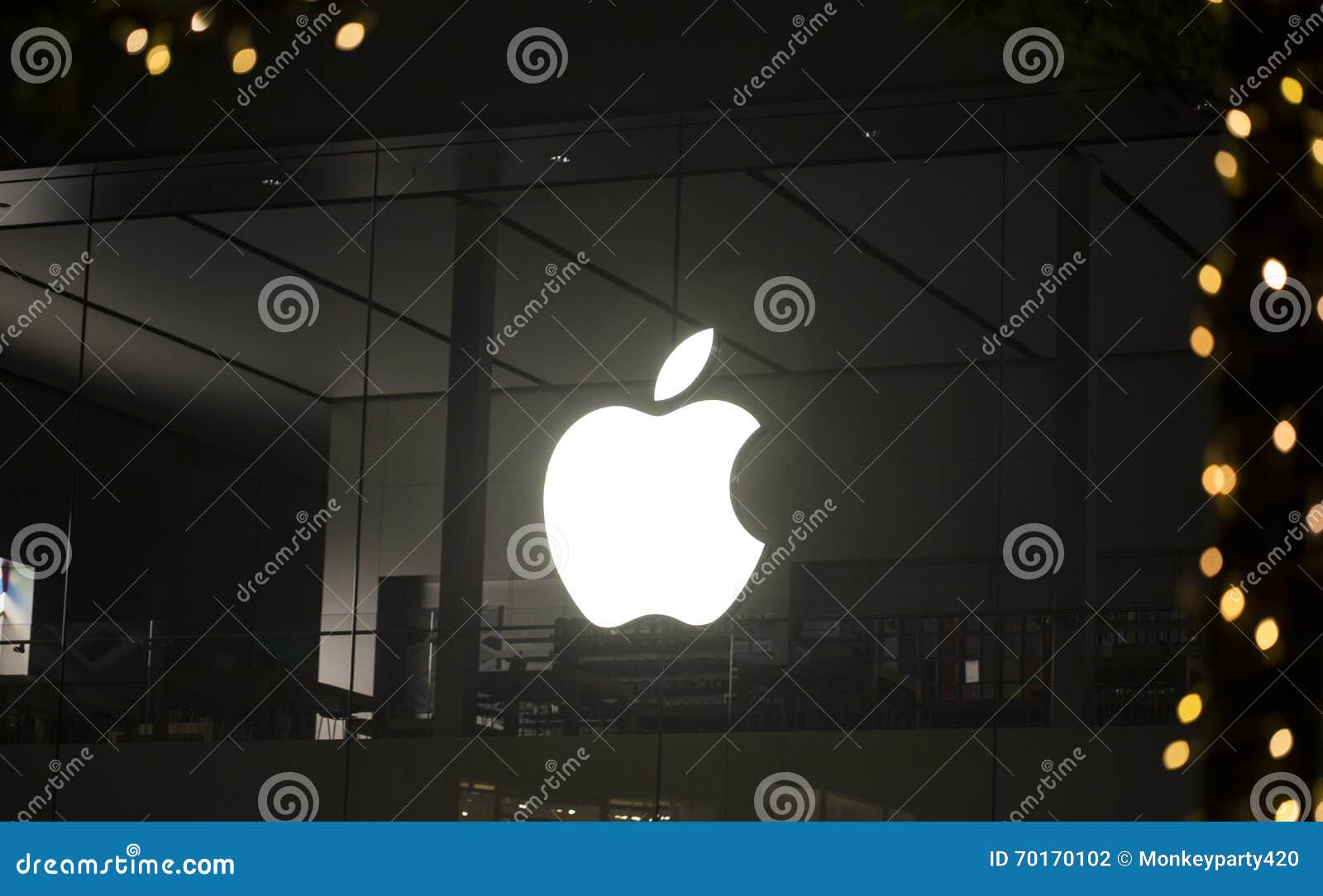 Apple Store-Zeichen redaktionelles stockfotografie. Bild von computer ...