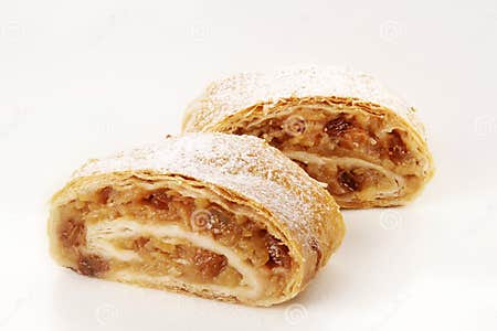Apple strudel stock image. Image of rolled, phyllo, food - 11359495