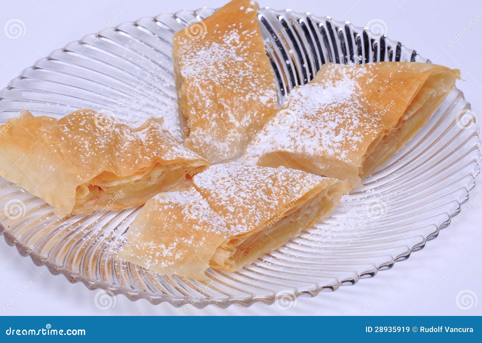 Apple Strudel stock image. Image of dough, powdersugar - 28935919
