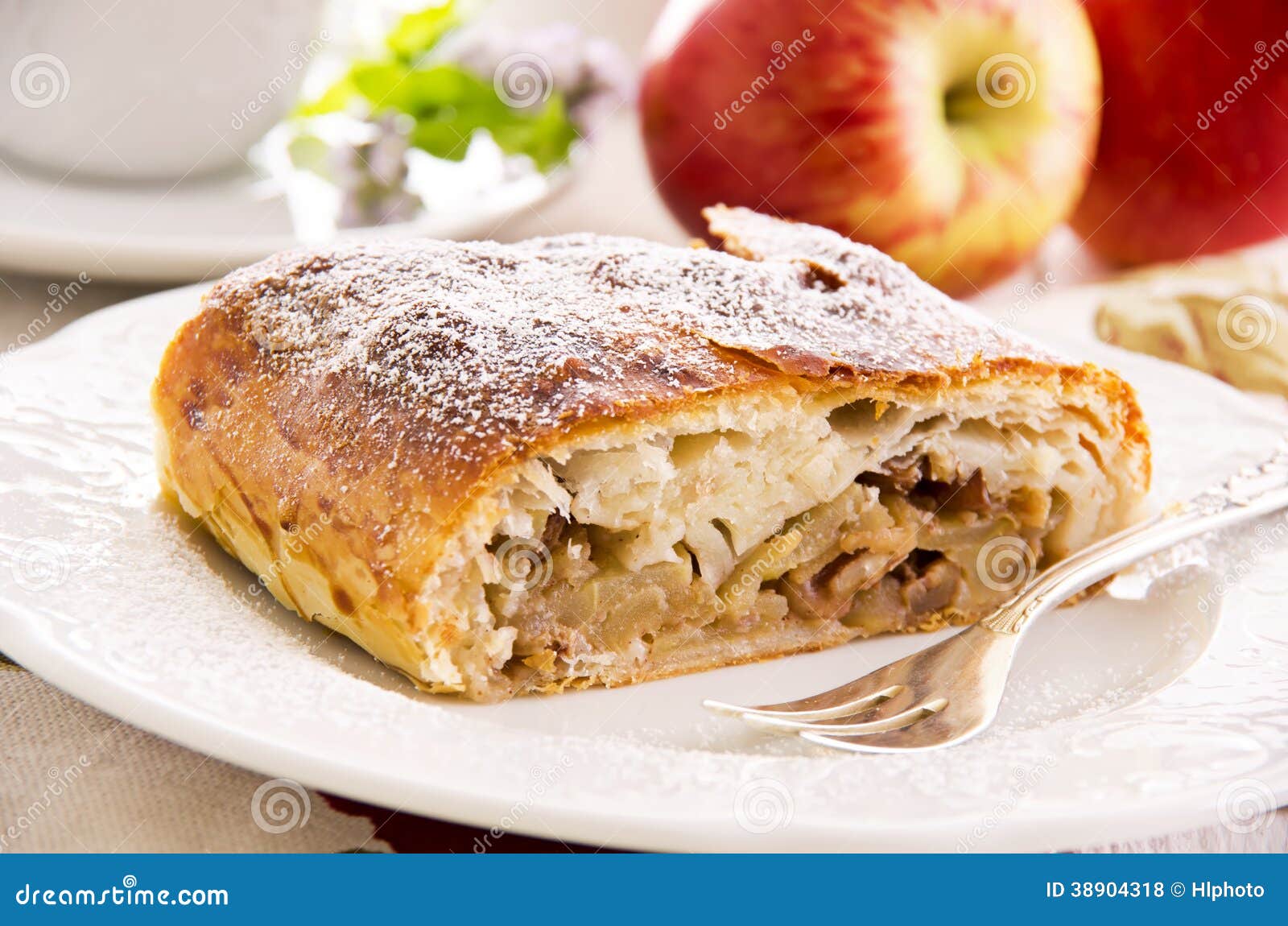 Apple Strudel stock photo. Image of meal, apfelstrudel - 38904318