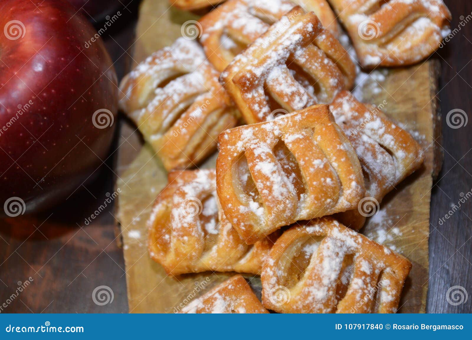 Apple strudel cookies stock photo. Image of food, strudel - 107917840