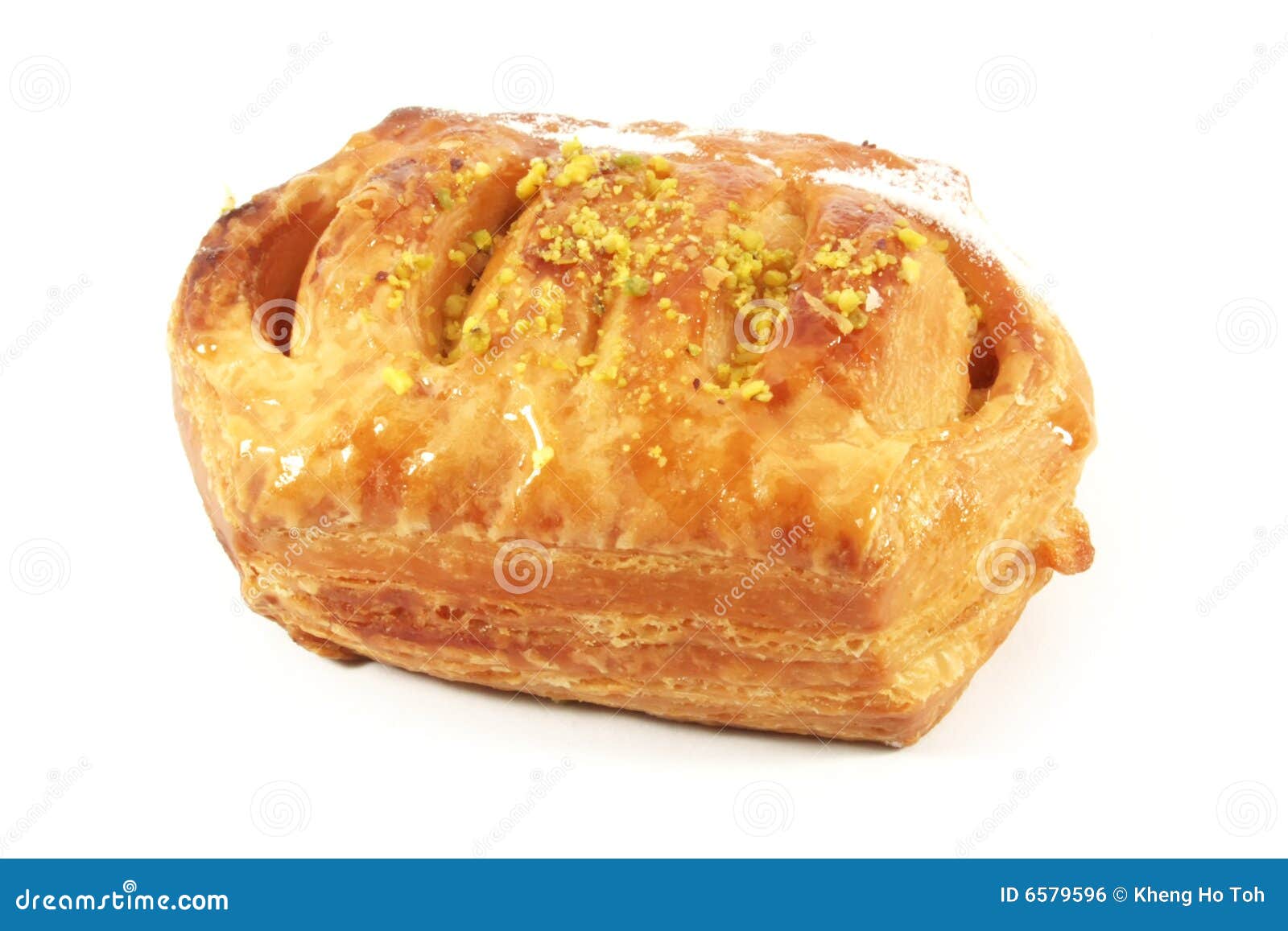Apple Strudel Puff Pastry Danish Stock Photo - Image of roll, pastries ...