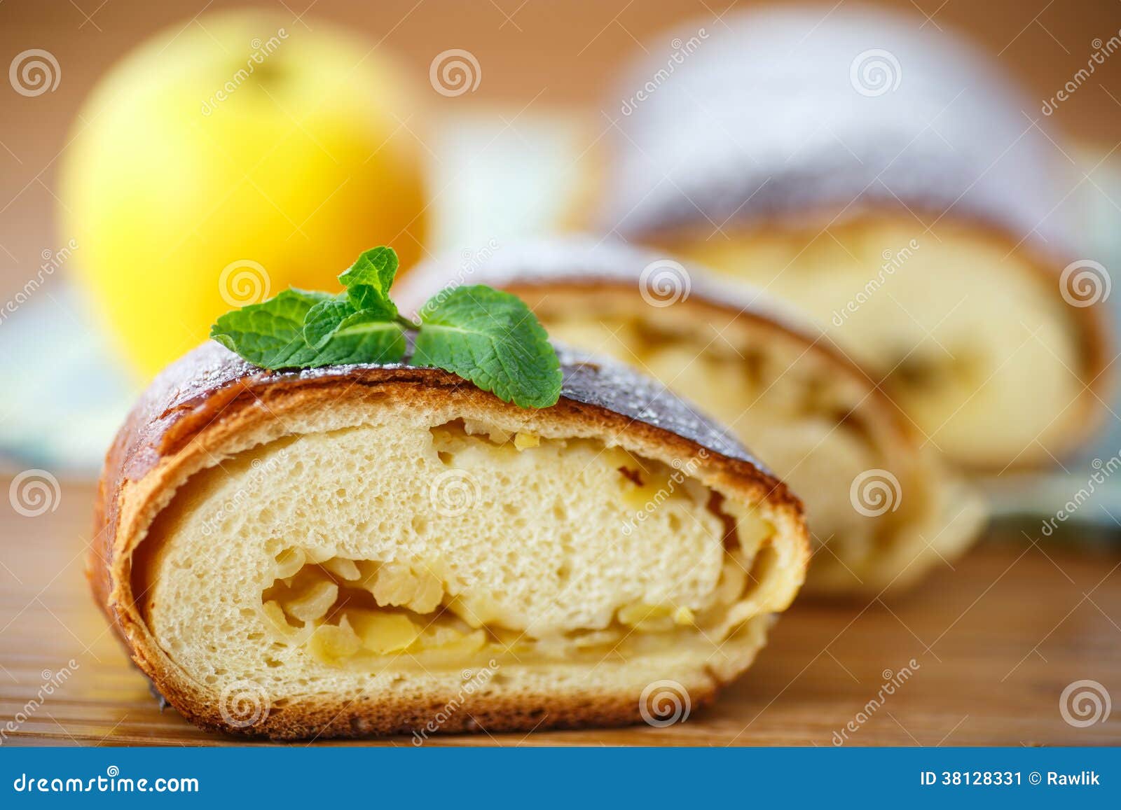 Apple strudel stock image. Image of autumn, breakfast - 38128331