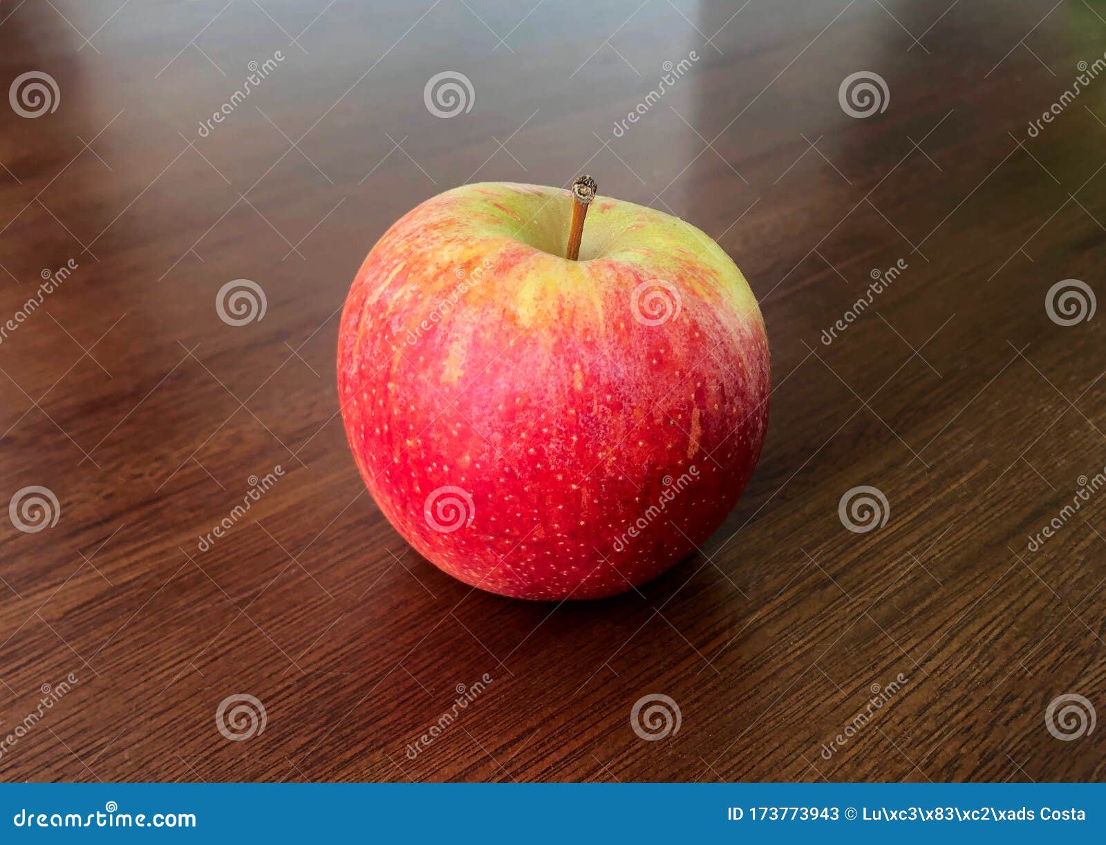 Apple on the table stock image. Image of food, nutrition - 173773943