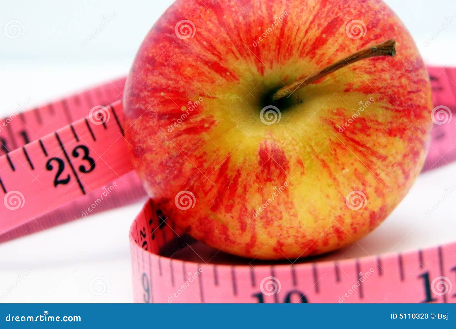 Apple And Tape Measure 3 Picture. Image: 5110320