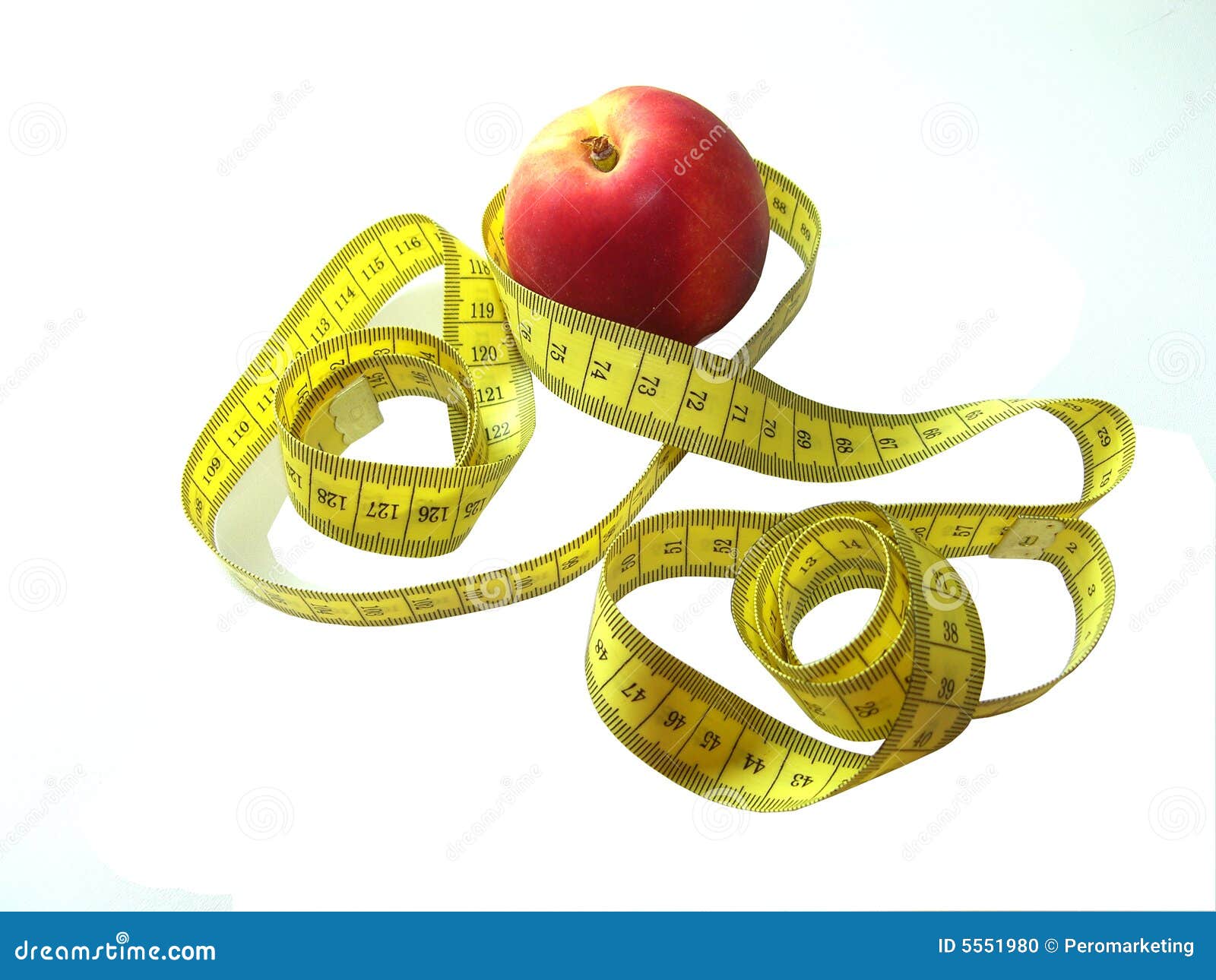 Apple and tape measure stock photo. Image of fresh, tape - 5551980