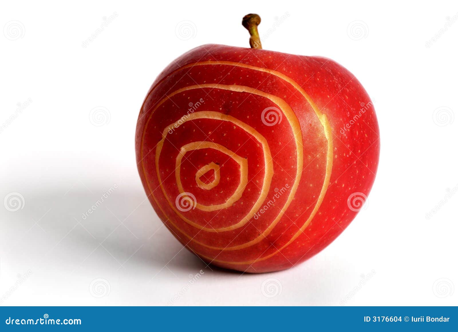 Apple-target stock photo. Image of greengrocery, honeyed - 3176604