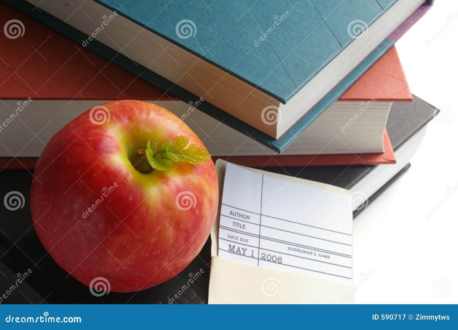 Apple for the teacher stock image. Image of novel, apple - 590717