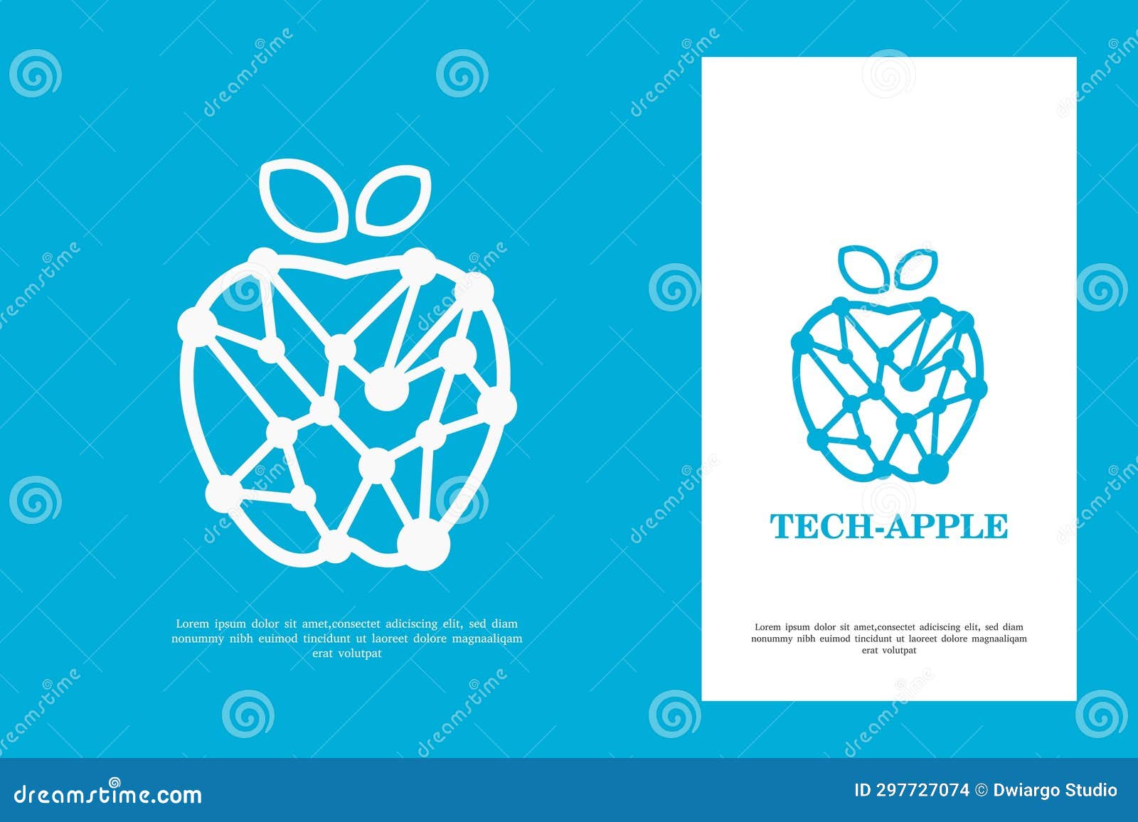 Apple Tech Logo Design Template Stock Illustration - Illustration of ...