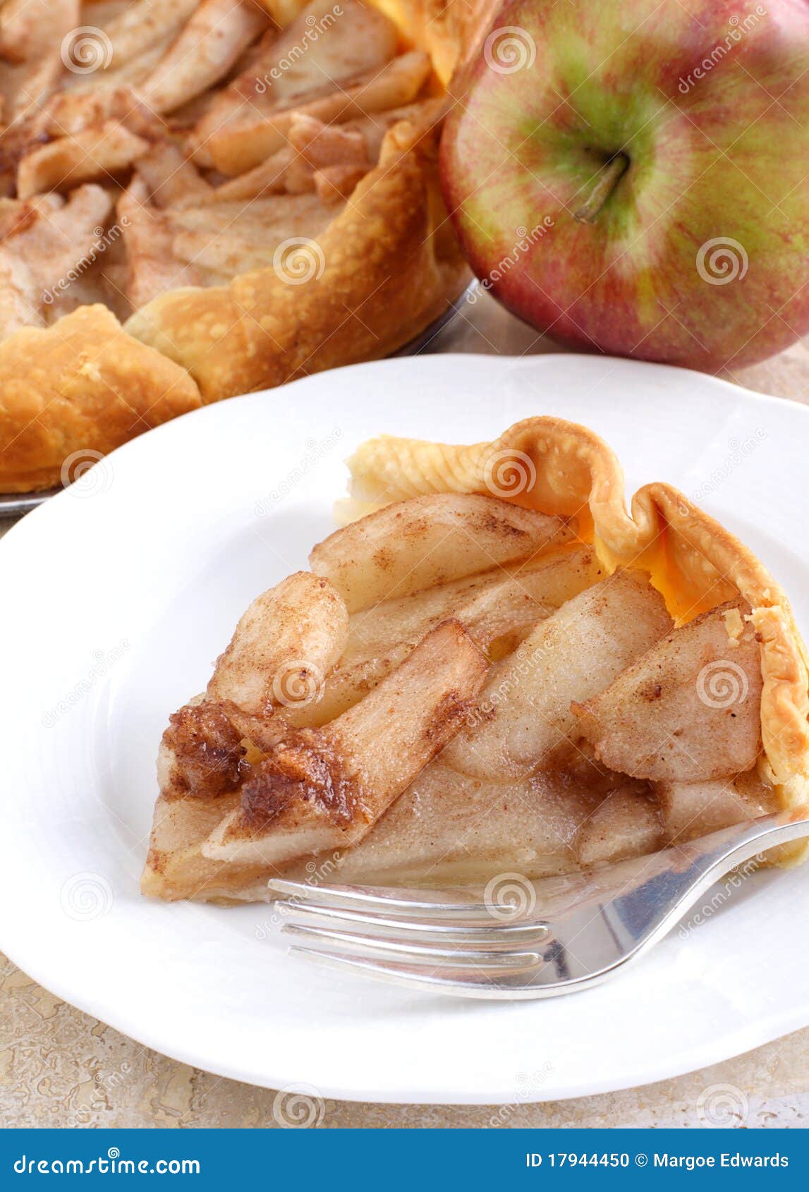 Apple torte stock photo. Image of slice, nutmeg, fresh - 17944450