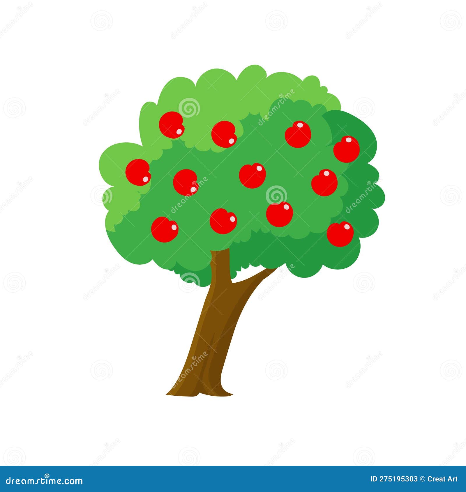 Apple tree clipart vector stock vector. Illustration of isolated ...