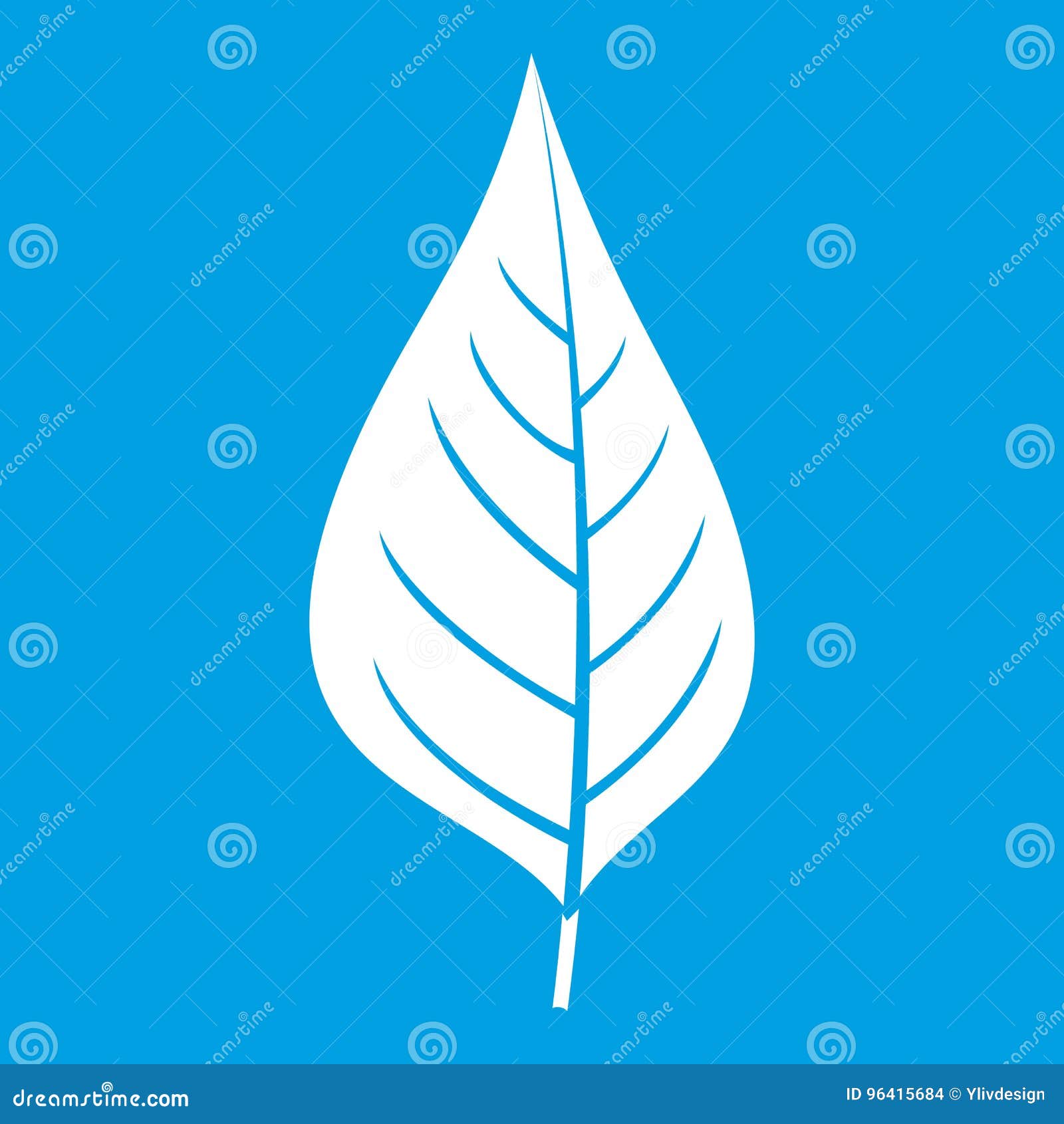 Apple tree leaf icon white stock vector. Illustration of element - 96415684