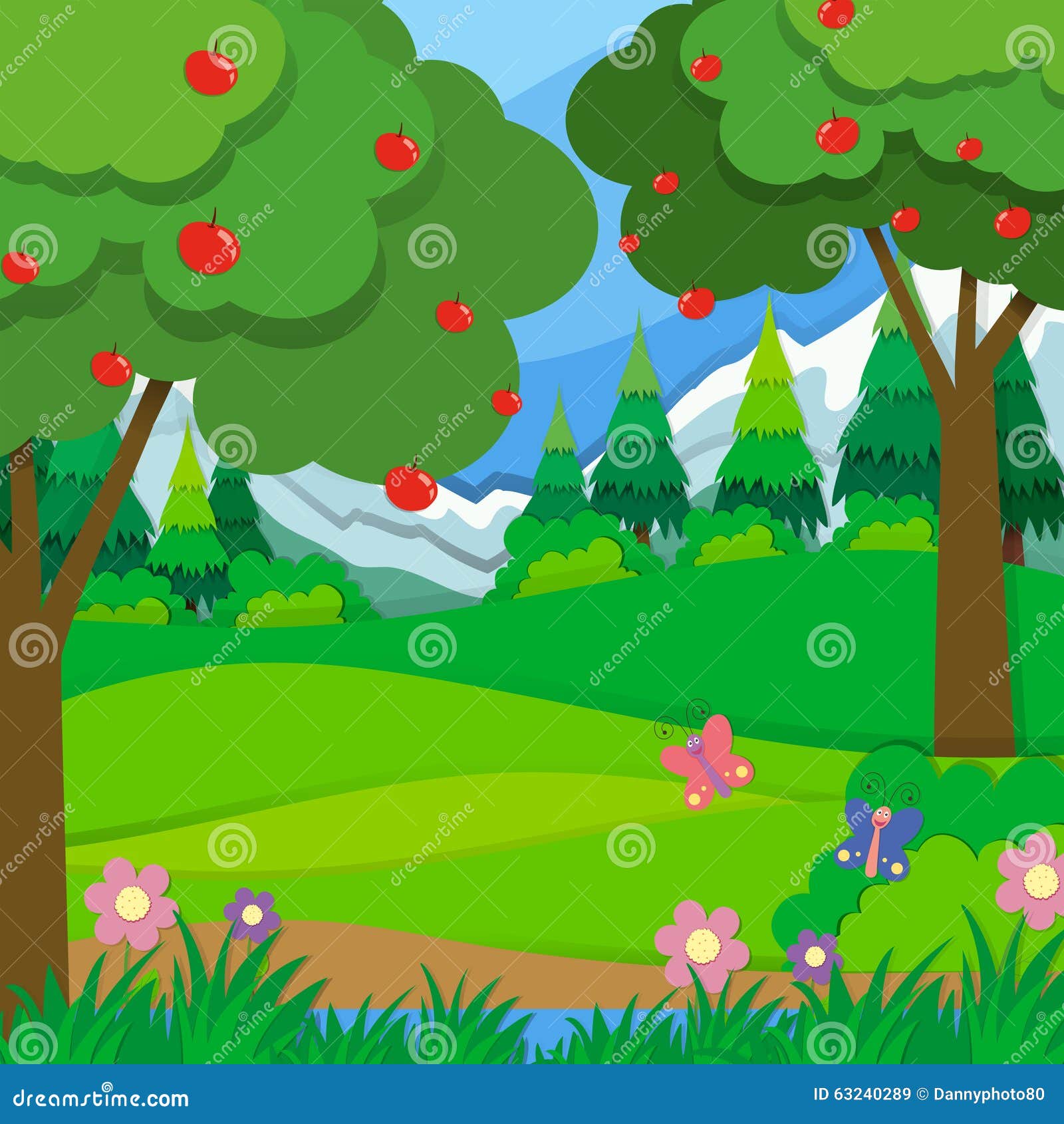 Orchard Cartoons, Illustrations & Vector Stock Images - 12336 Pictures ...