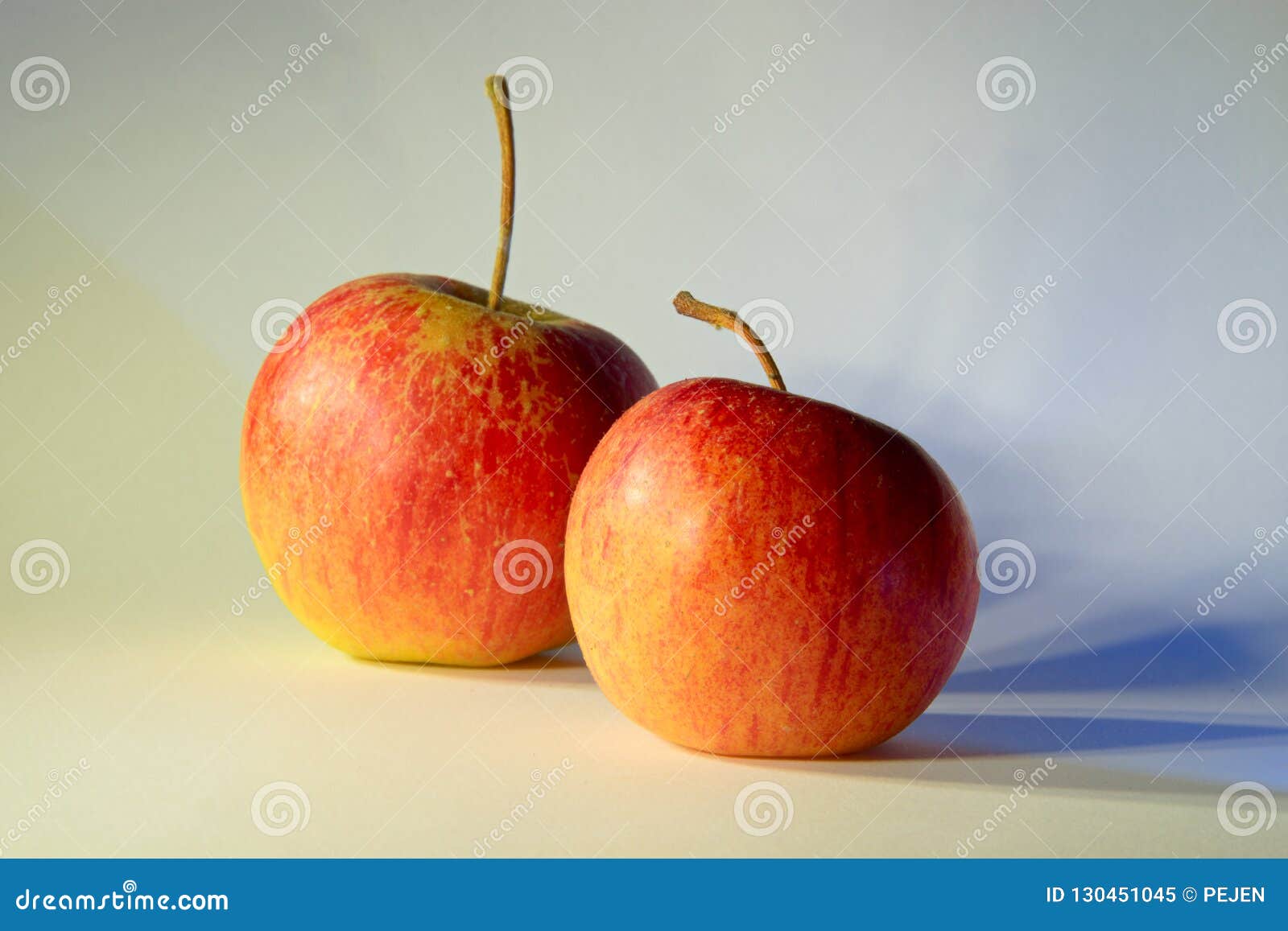 The apple twins. stock image. Image of shadow, white - 130451045