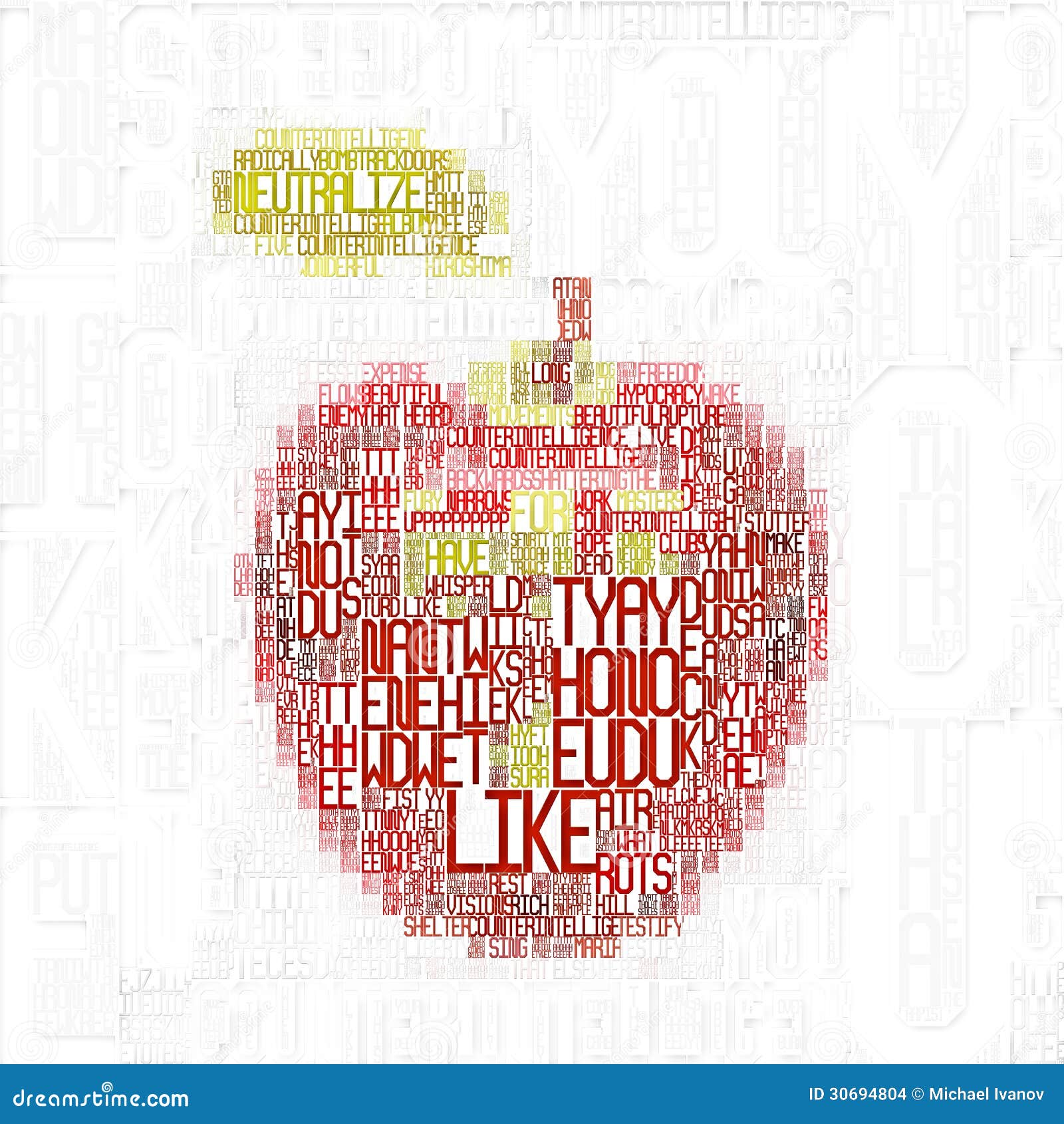 Apple stock illustration. Illustration of font, design - 30694804