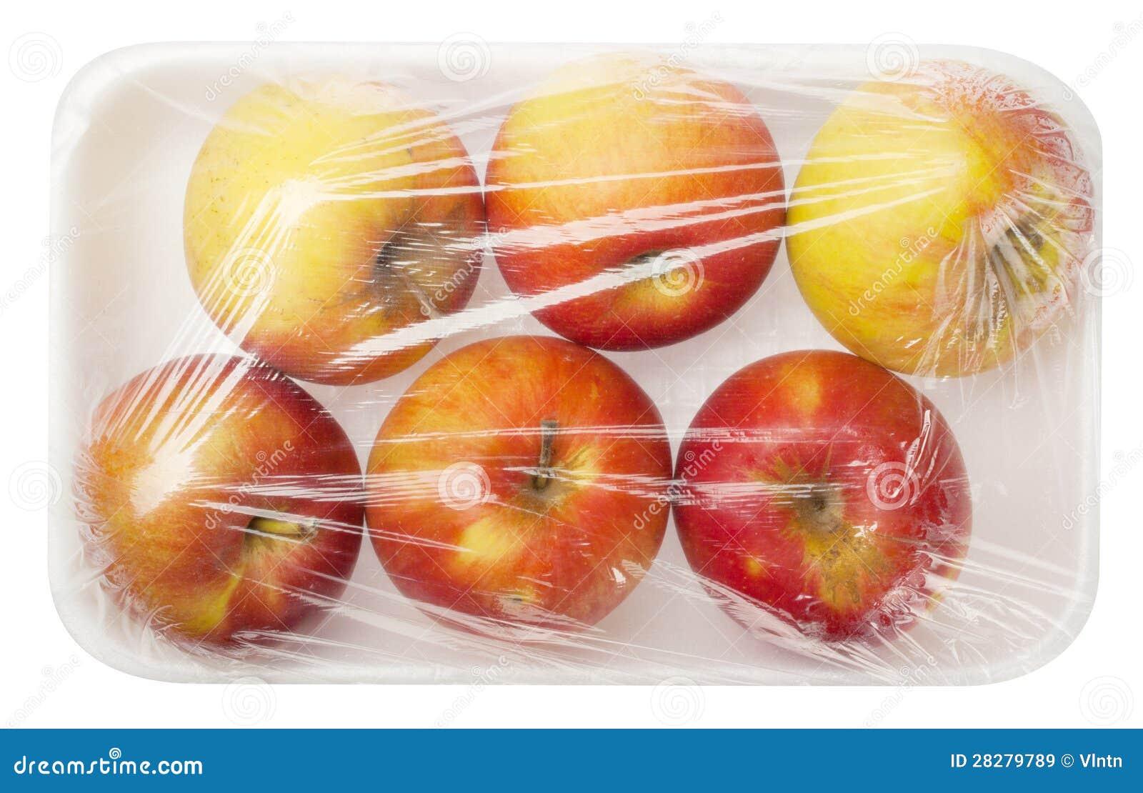 Apple in vacuum packing stock image. Image of produce - 28279789