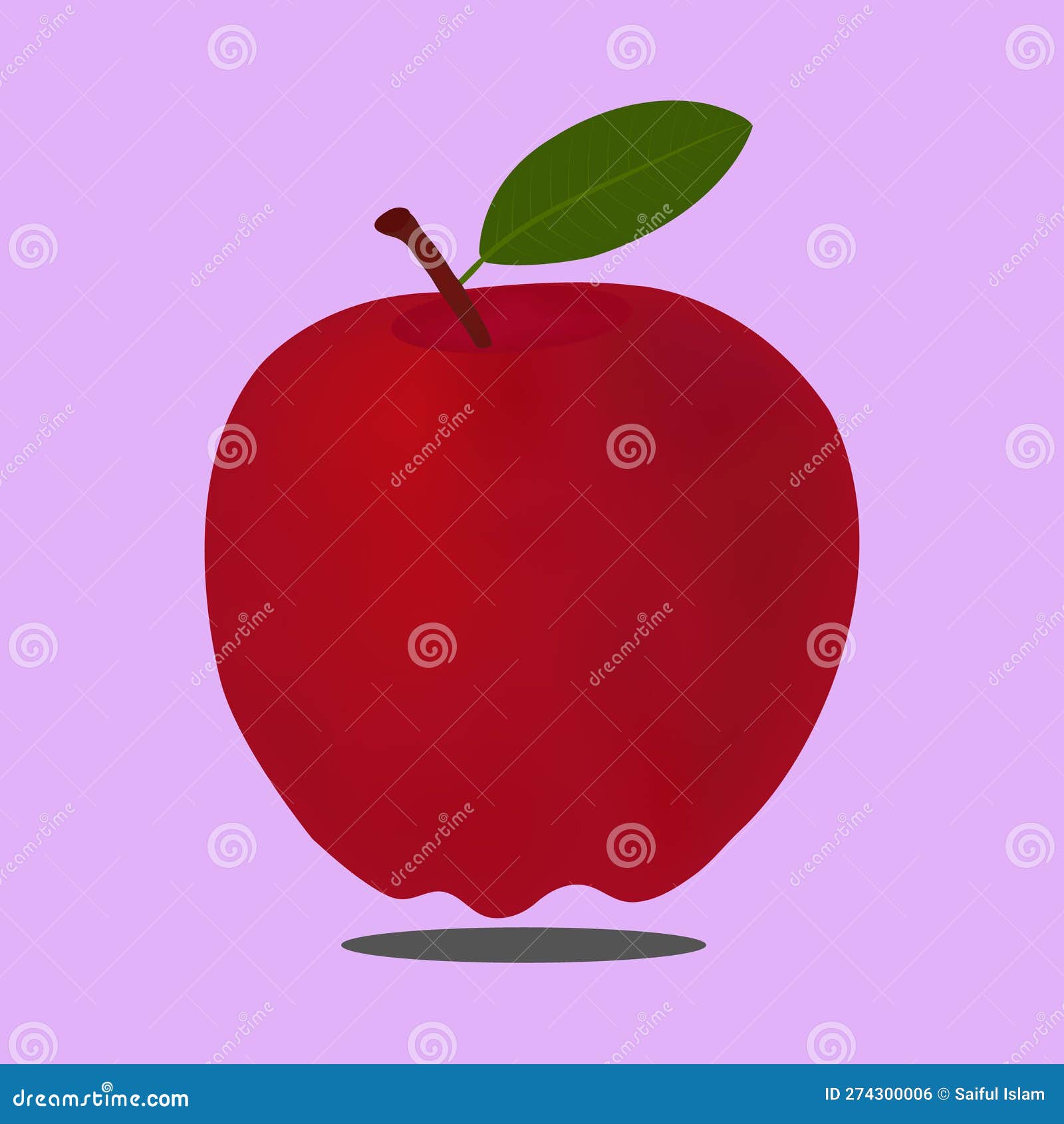 Apple Vector Art, Icon and Graphics Work Stock Vector - Illustration of ...