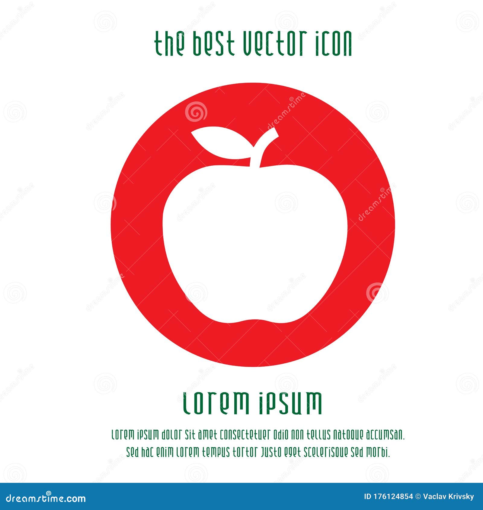 Apple Vector Icon Eps 10. Simple Isolated Illustration Stock Vector ...