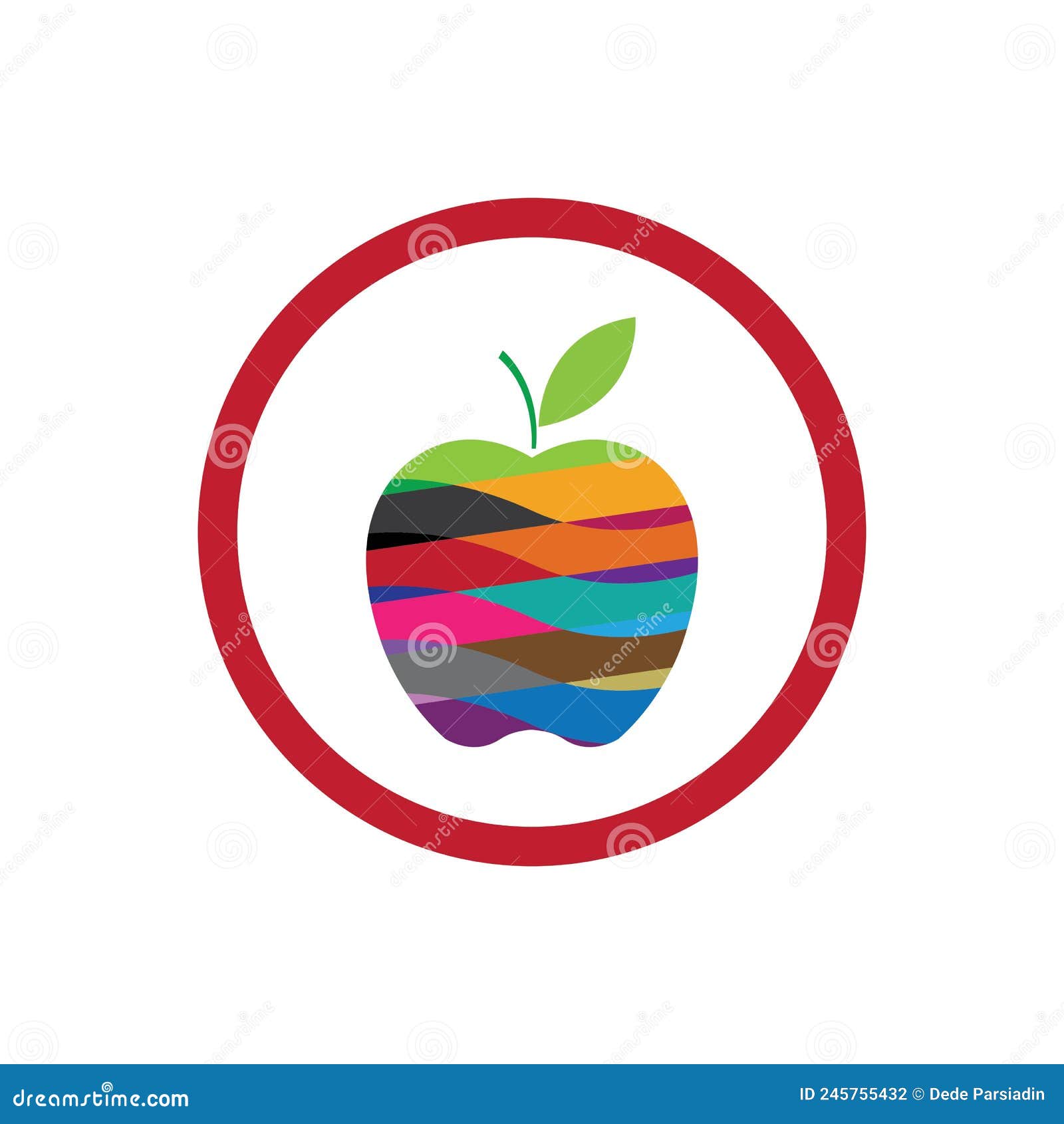 Apple Vector Illustration Design Stock Vector - Illustration of logo ...