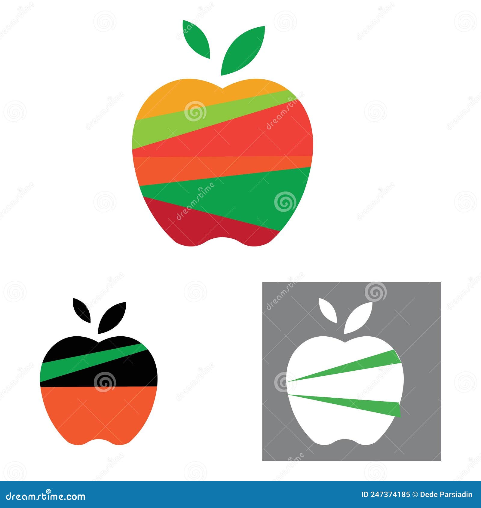 Apple2 stock vector. Illustration of healthy, circle - 247374185