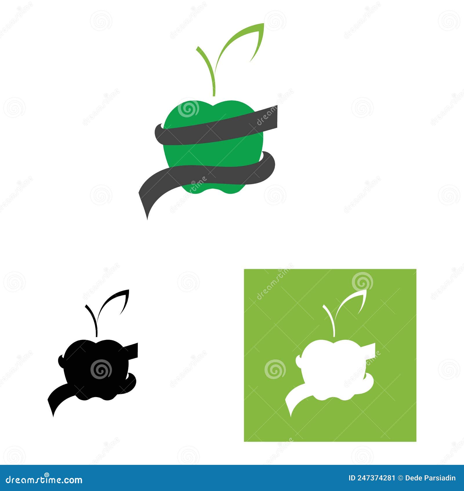 Apple2 stock vector. Illustration of juicy, isolated - 247374281