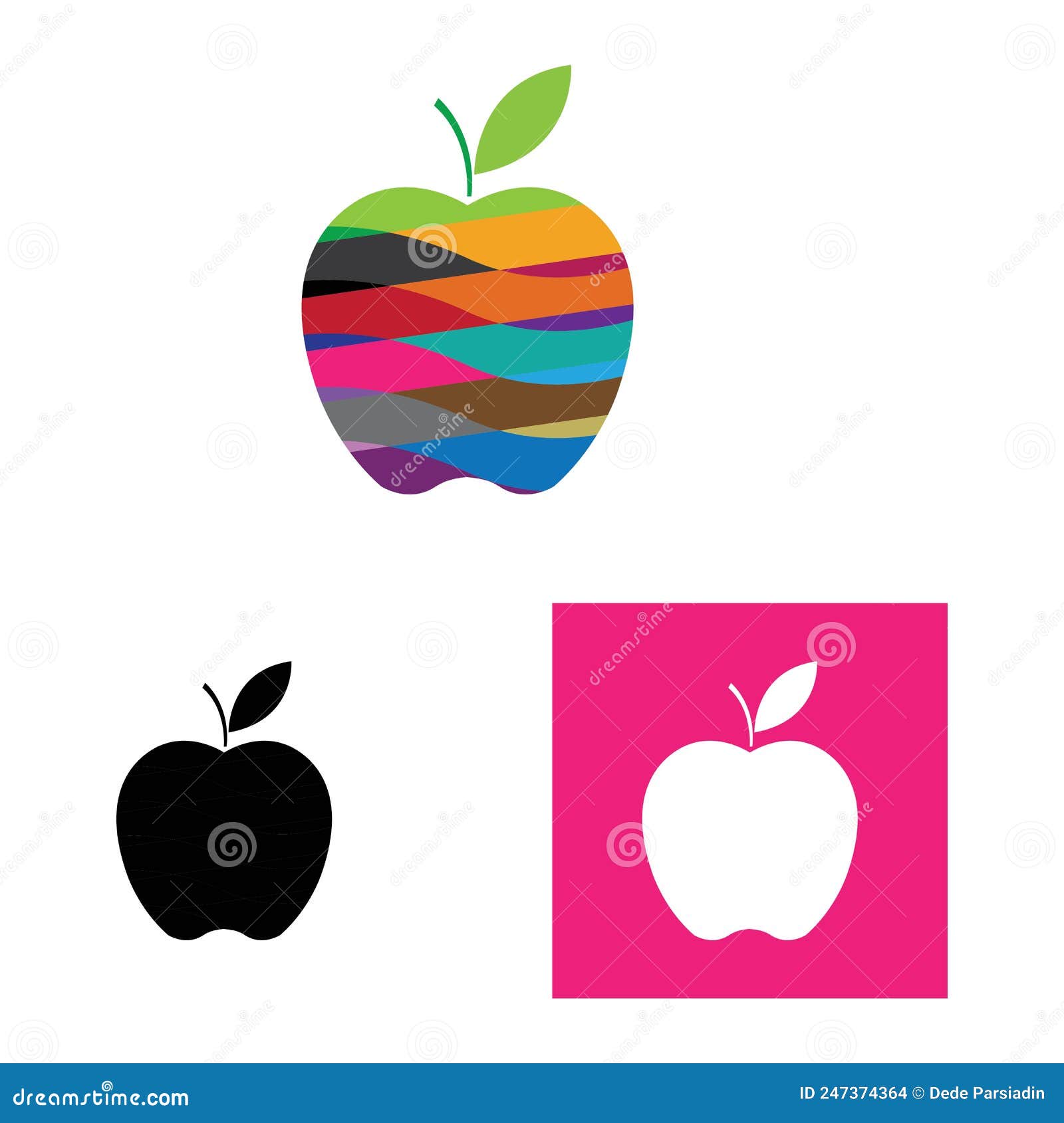 Apple2 stock vector. Illustration of fruit, apple, nutritious - 247374364