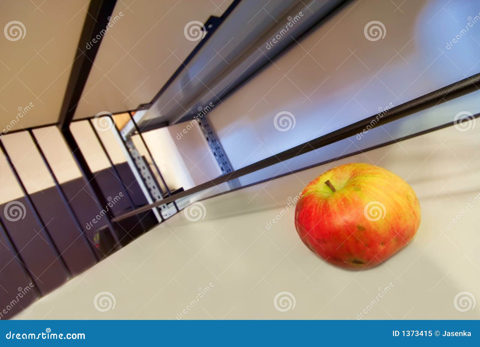 Apple in warehouse stock image. Image of perfect, table - 1373415