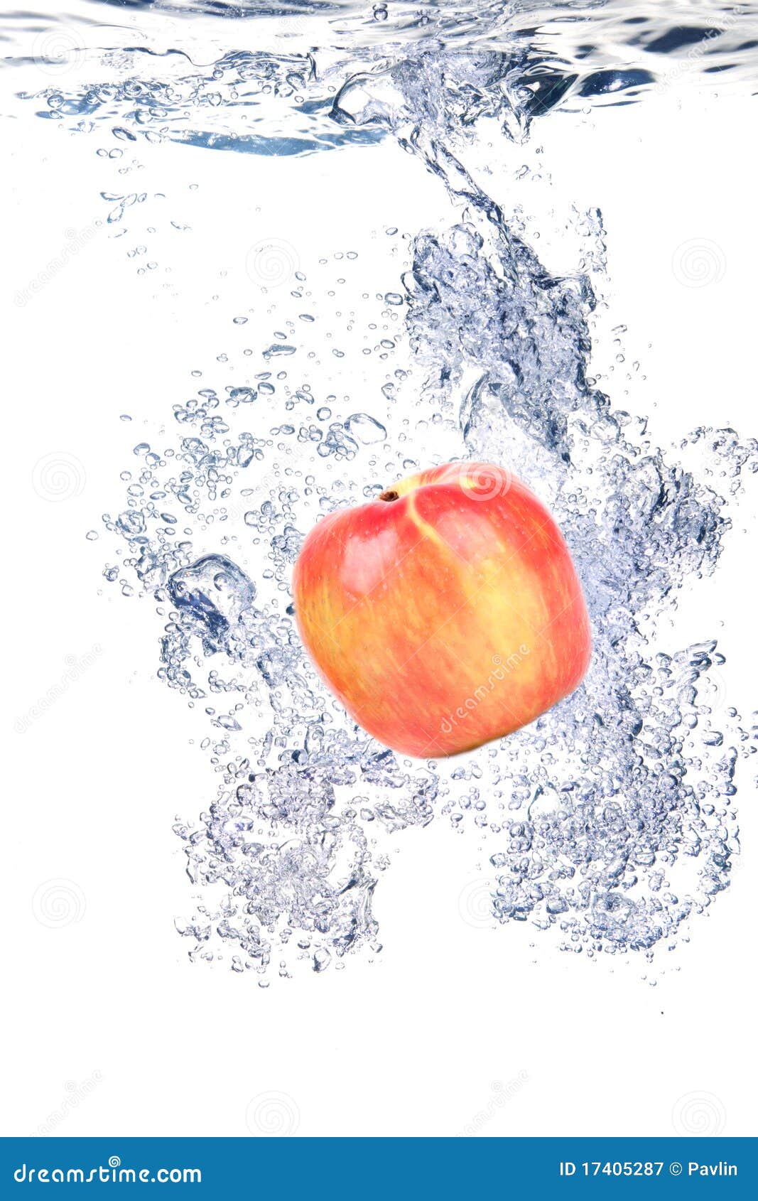 Apple water splash stock image. Image of apple, bubble - 17405287