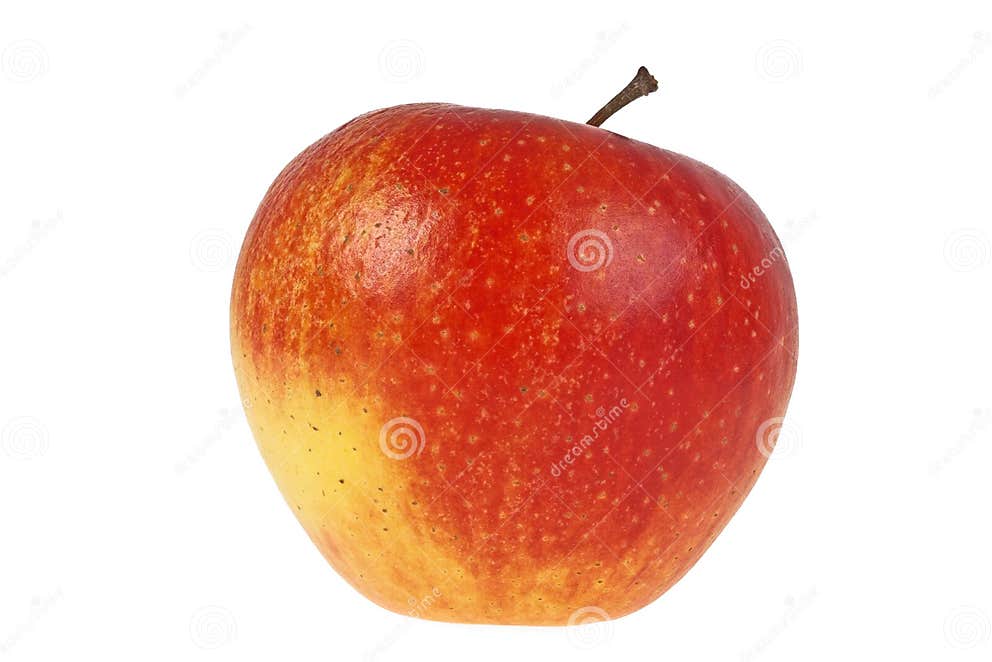 Apple on a White Background Stock Image - Image of concept, leaf: 167640085