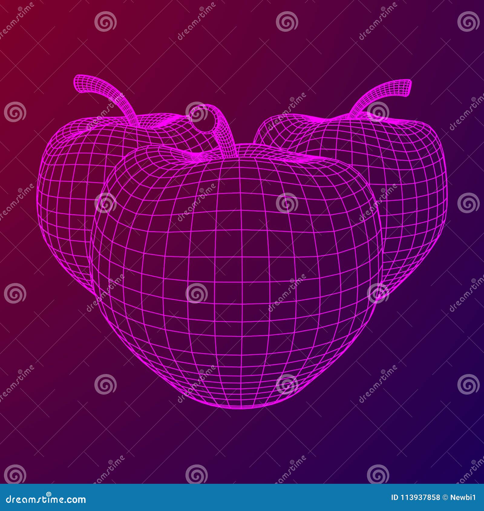 Vector Illustration of Apple Stock Vector - Illustration of element ...