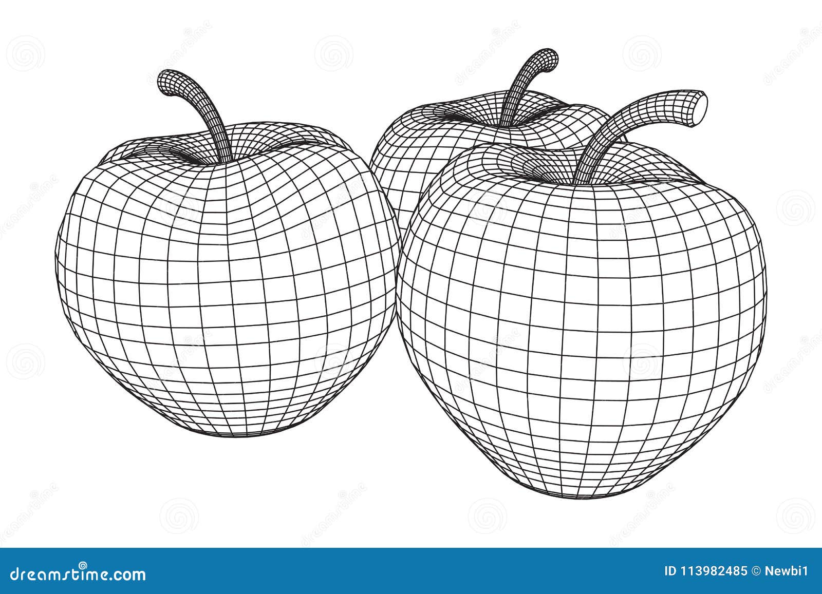 Vector Illustration of Apple Stock Vector - Illustration of apple ...
