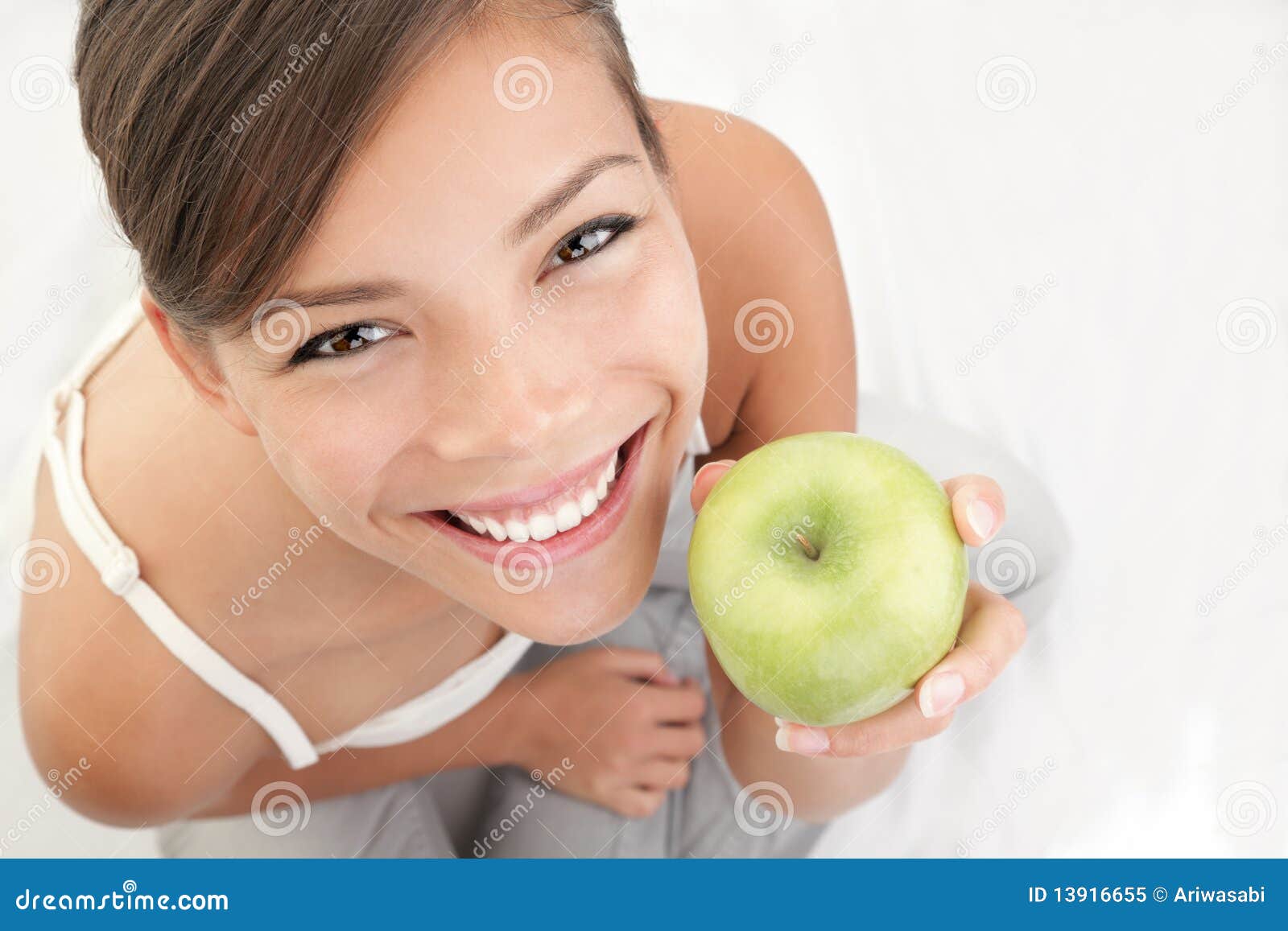Apple woman stock image. Image of apple, green, conceptual - 13916655