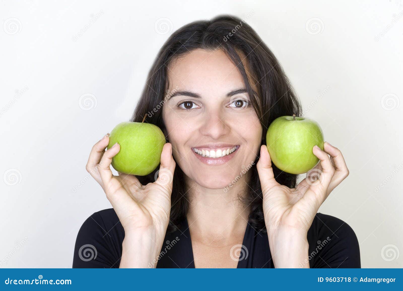 Apple woman stock photo. Image of gorgeous, diet, natural - 9603718