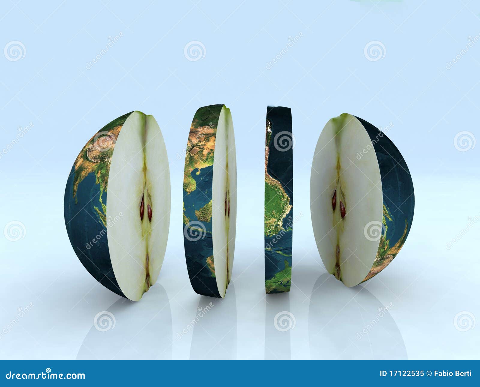 Apple world stock illustration. Illustration of europe - 17122535