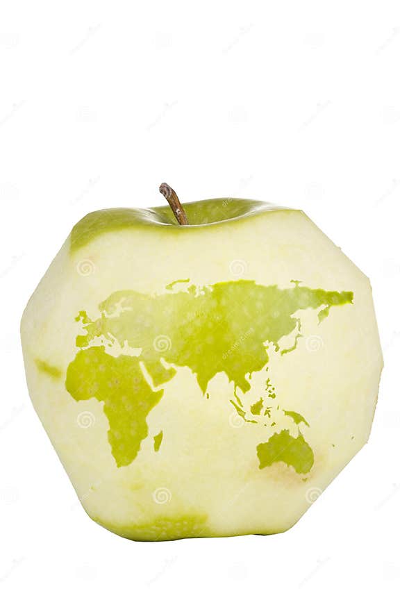Apple World Map stock photo. Image of business, abstract - 23356172