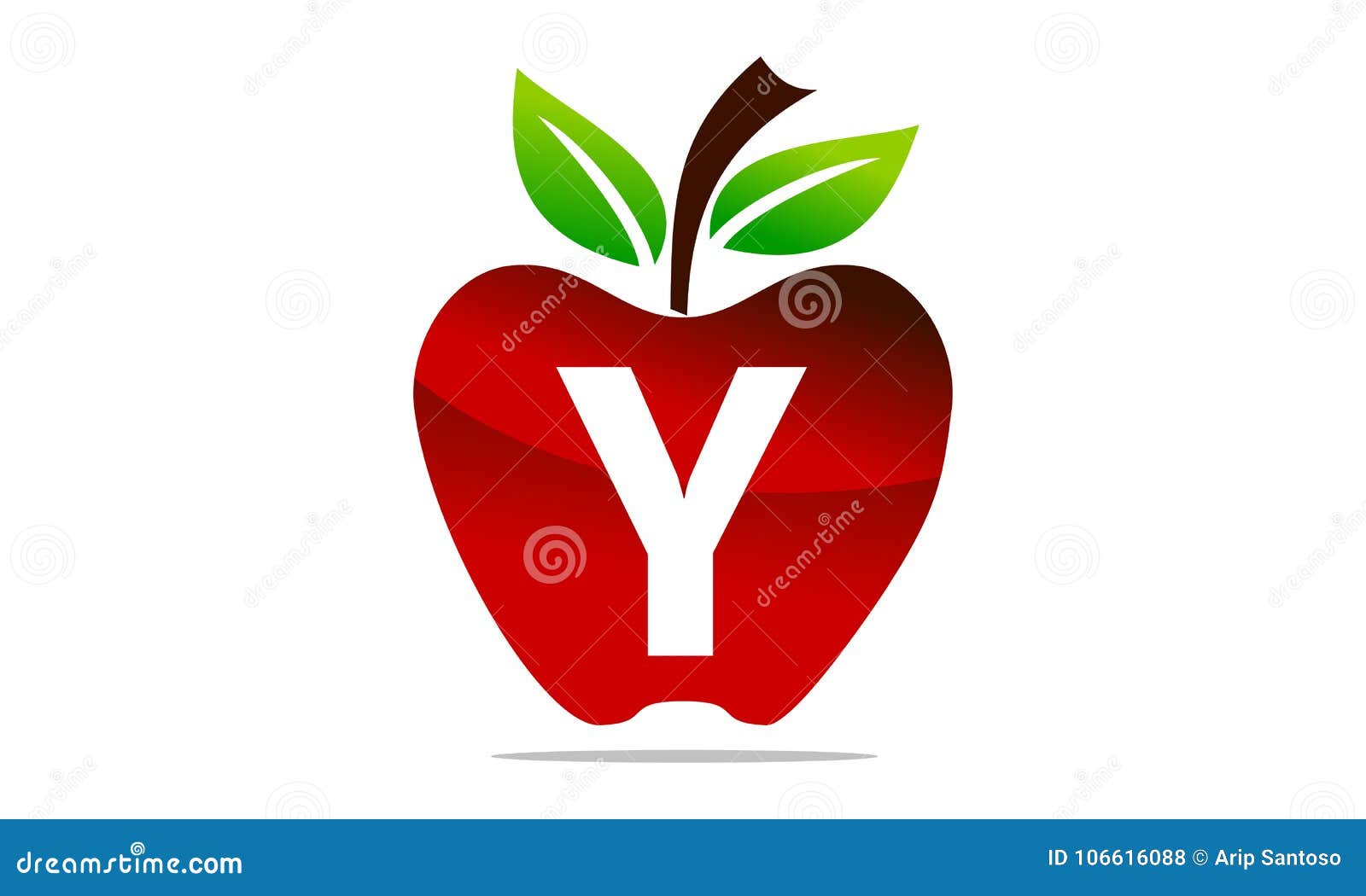 Apple-Ypsilon Logo Design Template Vektor Abbildung - Illustration von ...