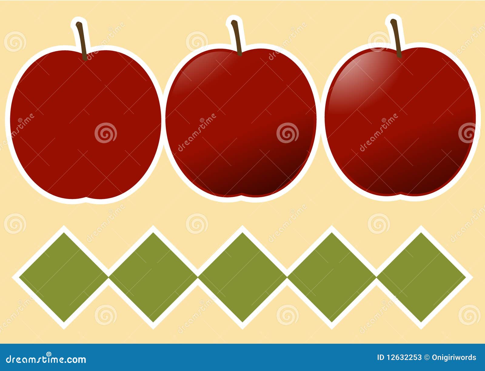 Apples stock illustration. Illustration of green, fruit - 12632253