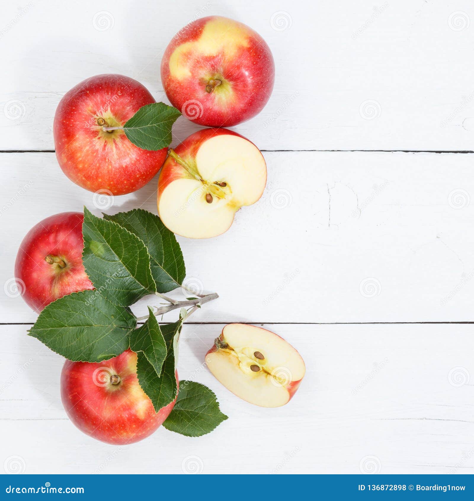 Apples Apple Fruits Fruit from Above Square Autumn Fall Copyspace Copy ...