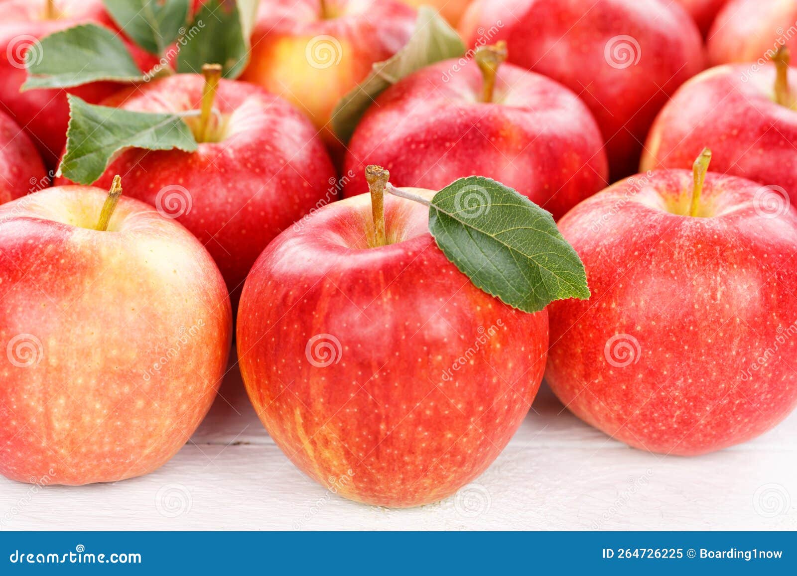 Apples Apple Fruits Fruit with Leaves Background Stock Image - Image of ...