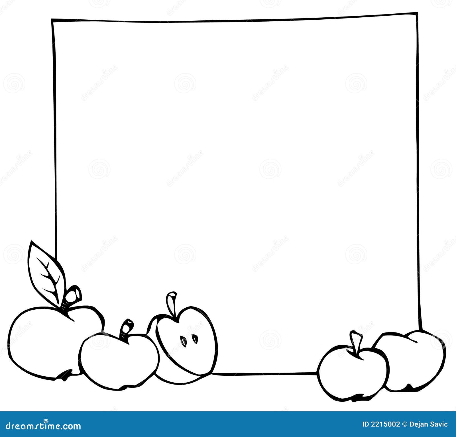 Apples and banner stock illustration. Illustration of poster - 2215002