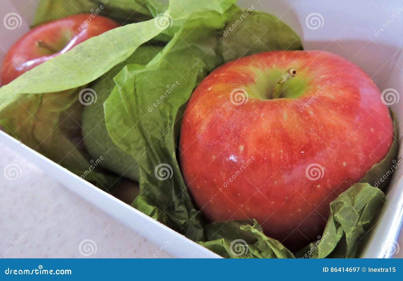 Apples in a box stock image. Image of eating, delicious - 86414697