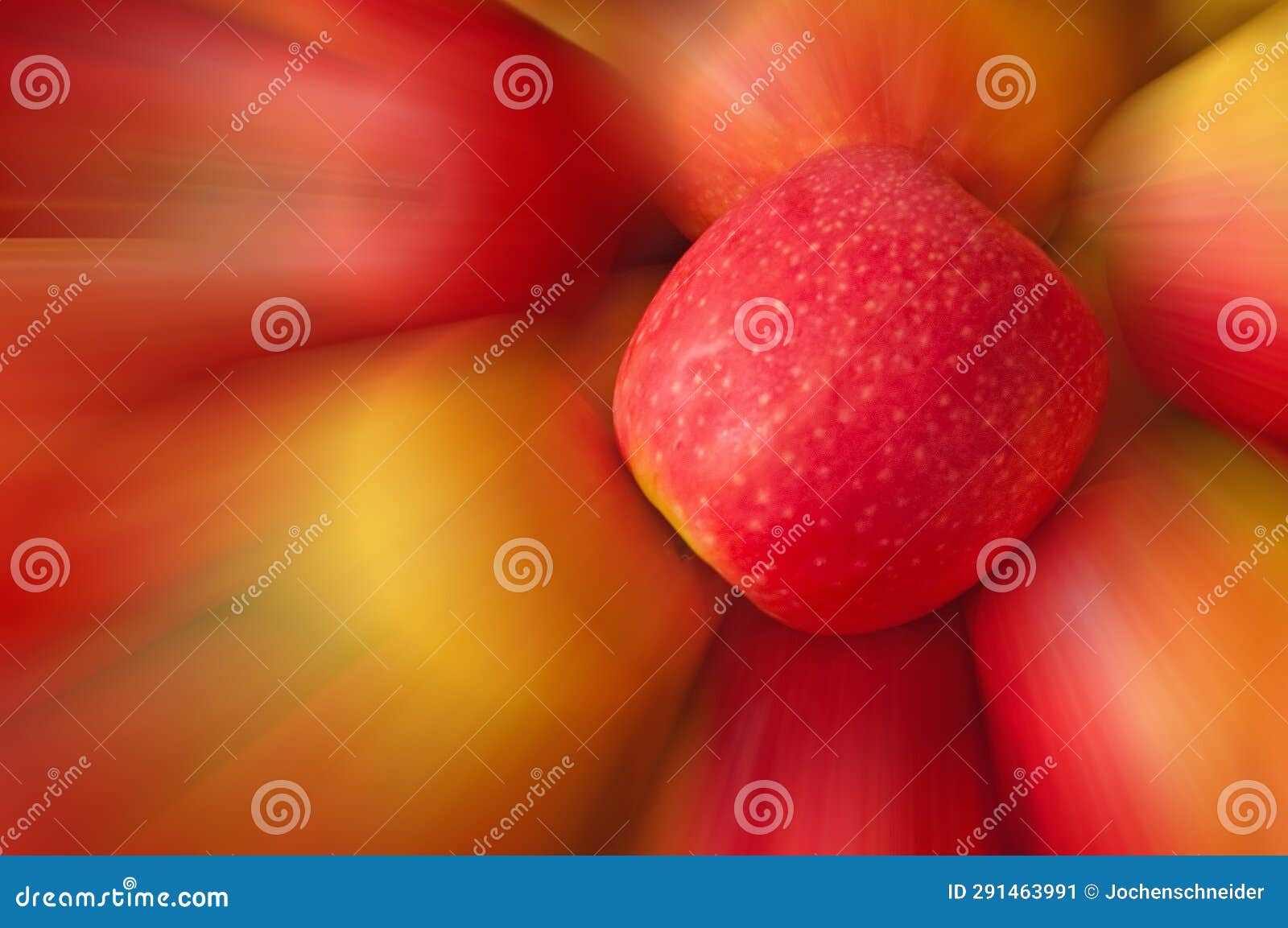 Apples in a Closeup with Sharp Center and Blurred Sides Stock Image ...