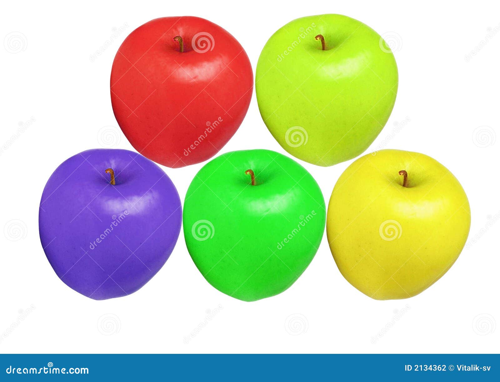 Apples color isolated stock illustration. Illustration of isolated ...