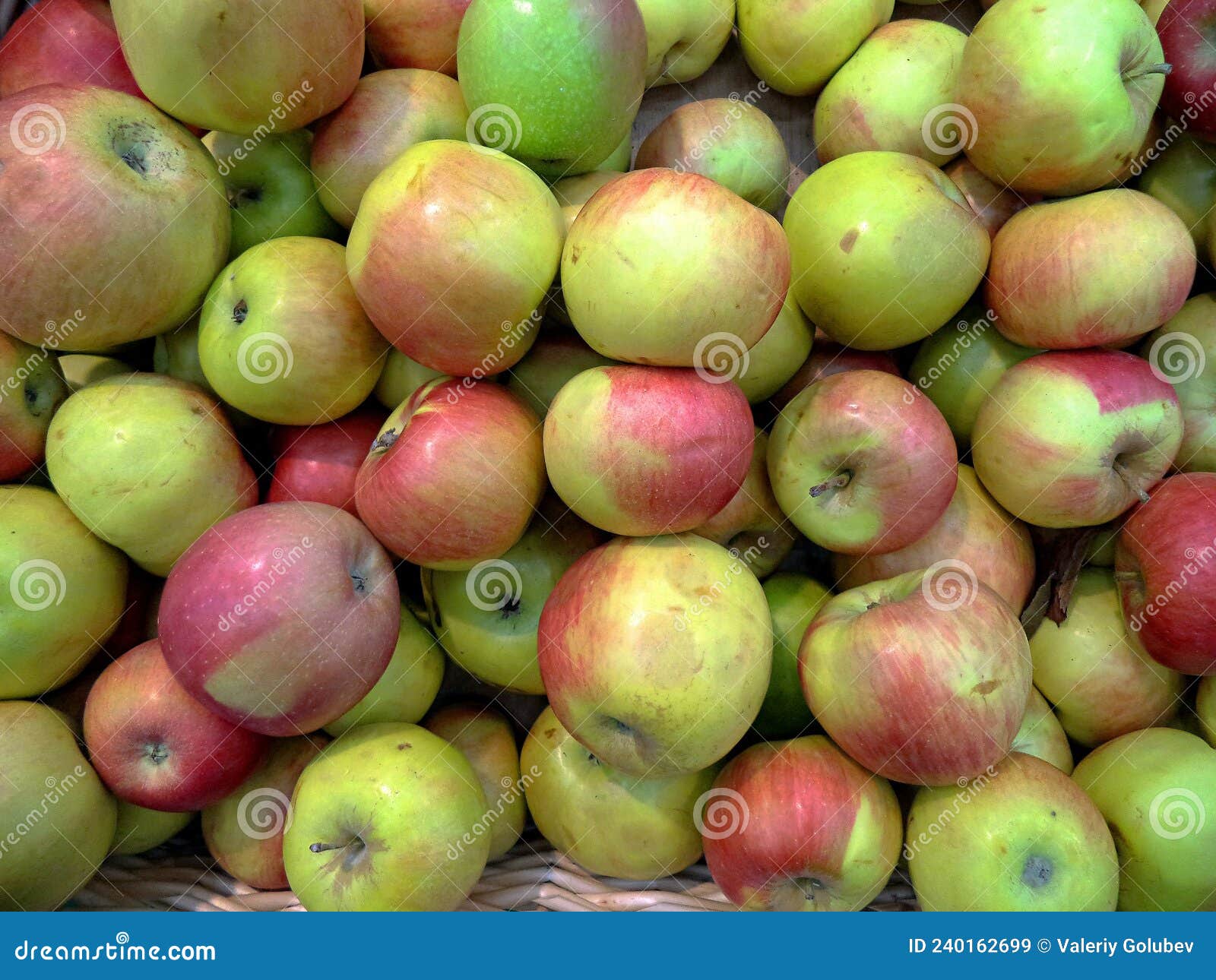 Apples on the Counter in the Store Stock Image - Image of harvest ...